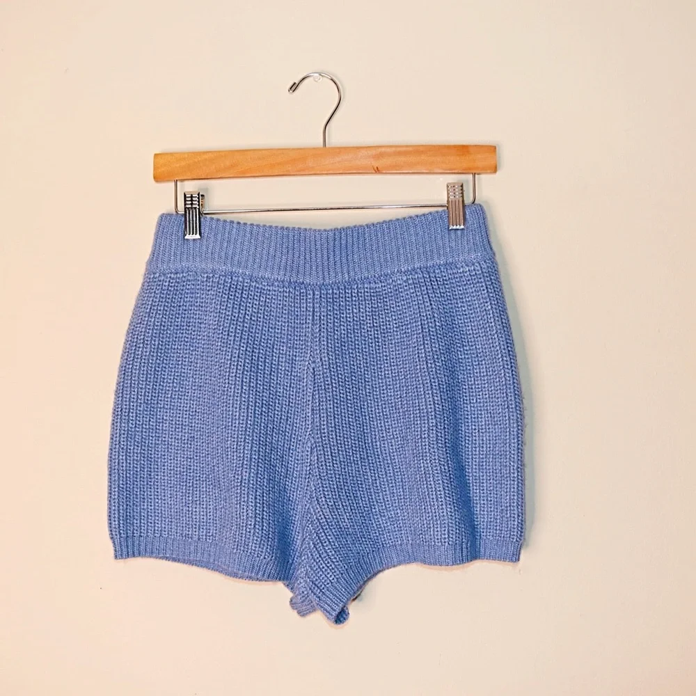 Charlie Holiday | Shorts | Charlie Holiday Blanche Knit Shorts In Blue ...